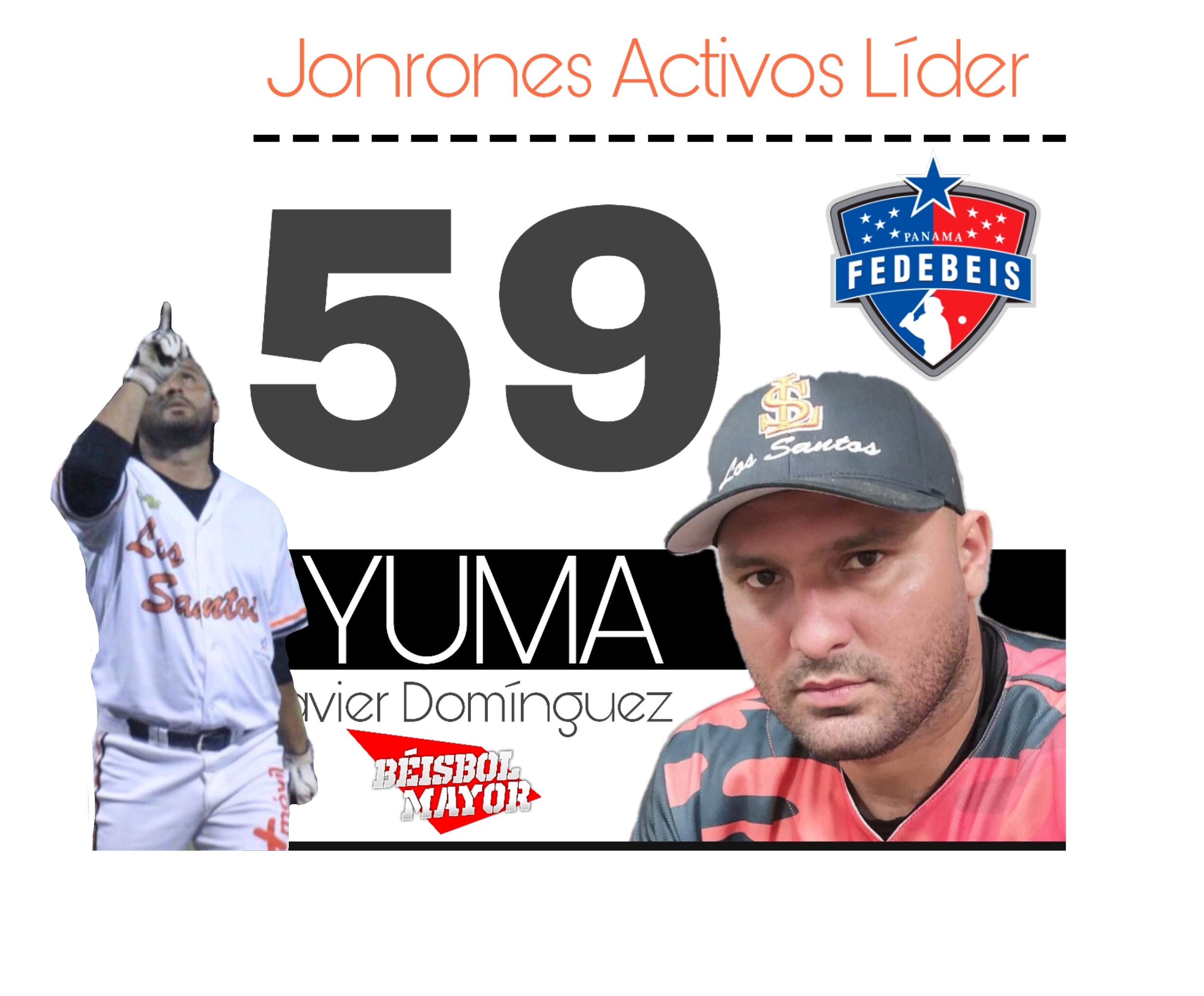Yuma Domínguez líder activo en jonrones – FEDEBEIS